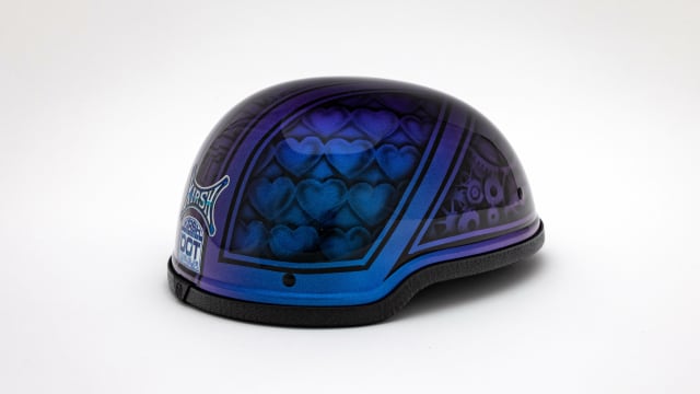 Curing Kids Cancer Helmet Painted by Joe Davis at Las Vegas Motorcycles ...