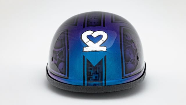 Curing Kids Cancer Helmet Painted by Joe Davis at Las Vegas Motorcycles ...