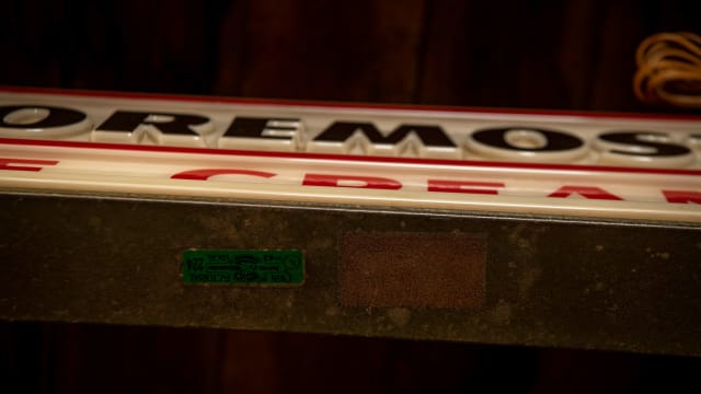 Foremost Ice Cream Double-Sided Plastic Light-Up Sign at Elmer's Auto ...