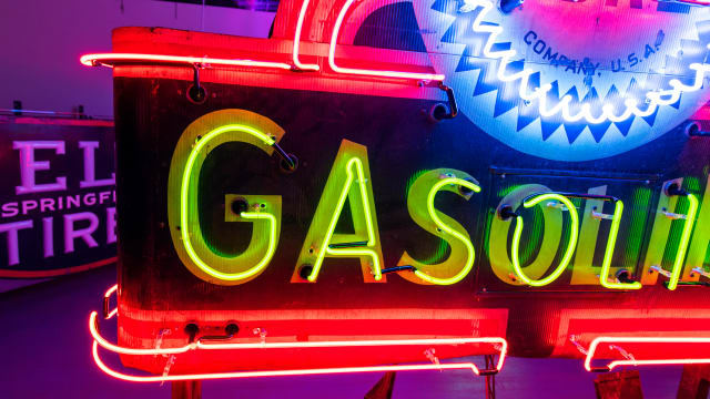 Pure Gasoline Sign Double Sided Neon 87x57.5 at Kissimmee 2018 as Z16 ...