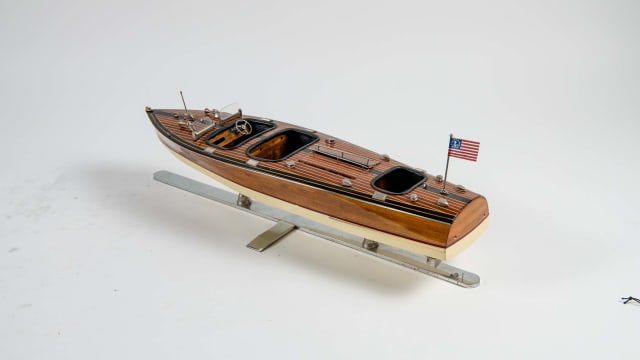 Triple Cockpit Wood Boat Model at Kissimmee 2022 as Z343 - Mecum Auctions