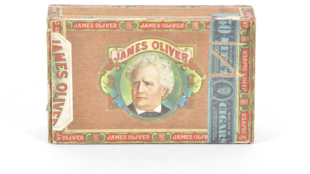 James Oliver Cigar Box 9x2.5x5.5 at Gone Farmin' Spring Classic 2015 as ...