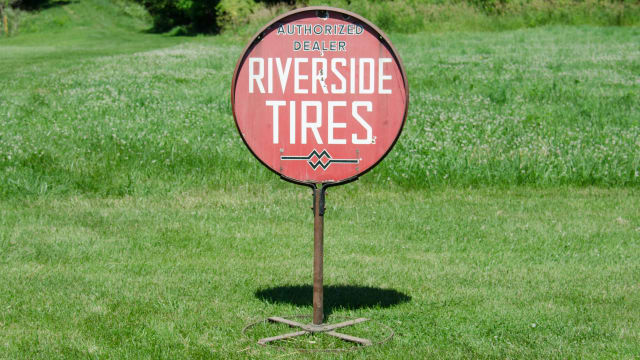 Riverside Tires Curb Sign DSP 30x59 at Gone Farmin' Iowa Premier 2015 ...