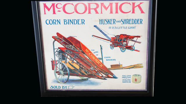 Framed Mccormick Lithograph Corn Binder Print 15x29 at Gone Farmin ...