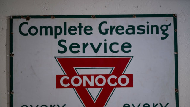 Conoco Porcelain Sign at Schaaf Tractor & Truck Museum Collection 2022 ...