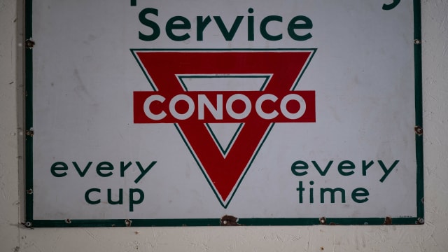 Conoco Porcelain Sign at Schaaf Tractor & Truck Museum Collection 2022 ...
