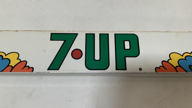 1960s 7up Door Push Tin, Artwork By Peter Max 31.5x3x1.5 at Las Vegas ...