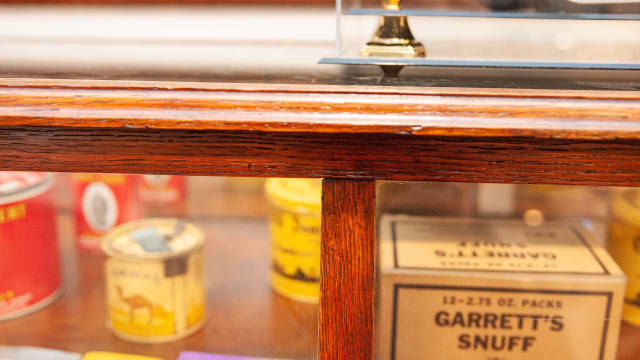 Wooden Countertop Display Case at The Eddie Vannoy Collection 2020 as ...