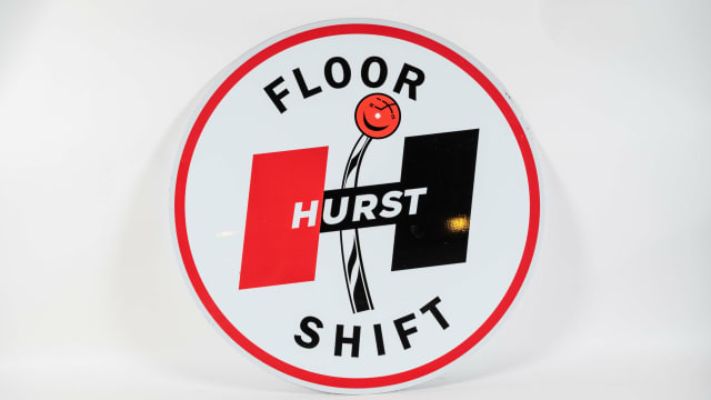 Hurst Floor Shifter Single-Sided Tin Sign at Harrisburg 2022 as Z328 ...