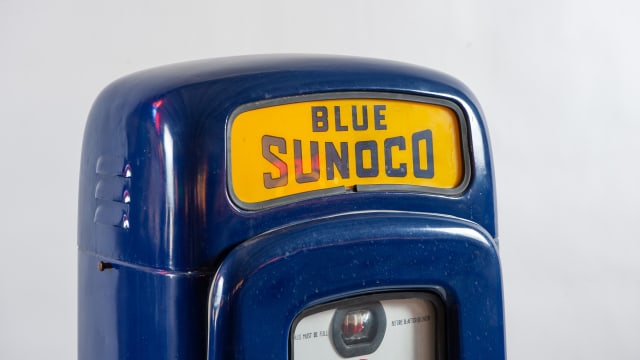 Blue SUNOCO Wayne Gas Pump at Indy Road Art 2021 as M164 - Mecum Auctions