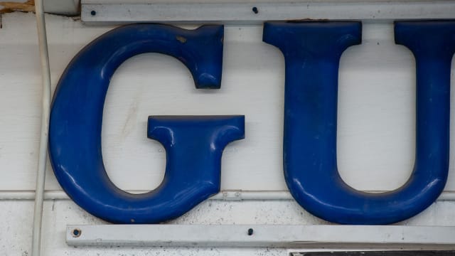 Gulf Single-Sided Porcelain Letters at Indy Road Art 2021 as M245 ...