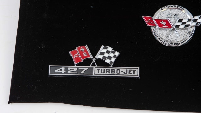 427 Turbo-Jet And Corvette Car Emblems at Indy Road Art 2021 as B250 ...