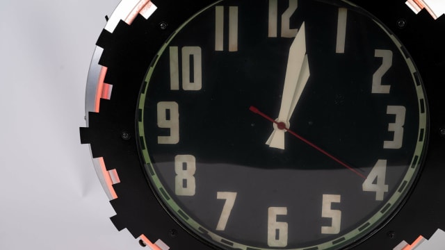 Aztec Neon Clock at Indy Road Art 2022 as B57 - Mecum Auctions