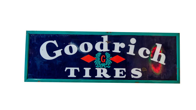 Goodrich Tires Single-Sided Porcelain Sign at Indy Road Art 2022 as ...