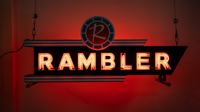 Rambler Double-Sided Neon Sign at Indy 2022 as Z803 - Mecum Auctions