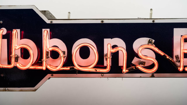 Gibbons Beer Double-Sided Porcelain Neon Sign at Indy 2022 as Z908 ...