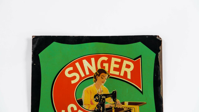 Singer Sewing Machines Single-Sided Tin Sign at Gone Farmin' Spring ...