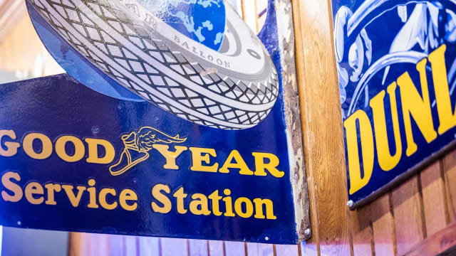 1930s Goodyear Service Station Porcelain Flange Sign at The World’s ...
