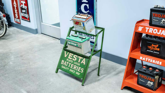 Vesta Batteries Display Rack and Batteries at The World’s Largest Road ...