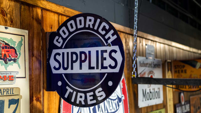 Goodrich Tires Porcelain Flange Sign at The World’s Largest Road Art ...