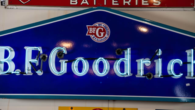 BF Goodrich Single-Sided Porcelain Neon Sign at From the John Parham ...