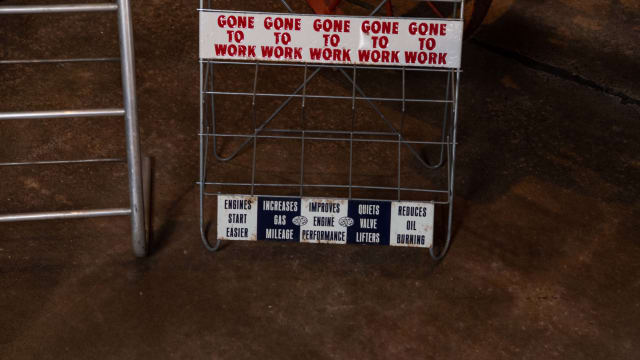 STP and Amalie Oil Can Racks, Lot of 2 at From the John Parham Estate ...