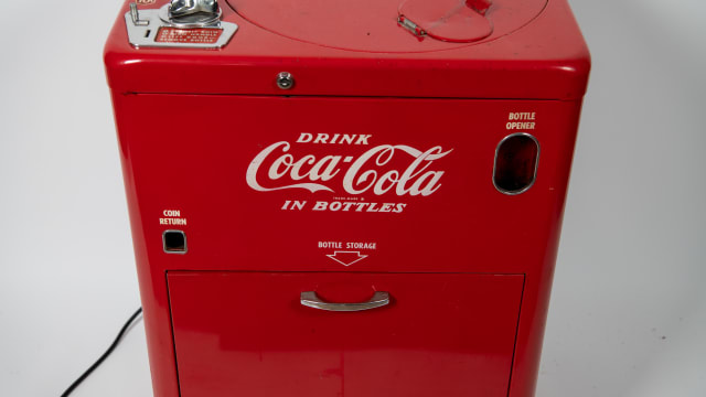 1954 Coca-Cola Vendo Model A23 Top-Dispensing Vending Machine at Dallas ...