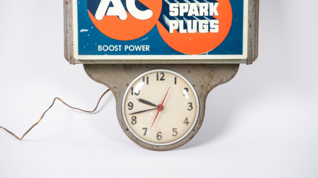 1950s AC Spark Plugs Clock at Dallas 2023 as Z124 - Mecum Auctions