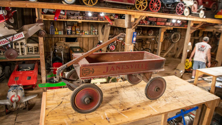 Janesville Wooden Wagon at Elmer's Auto & Toy Museum Collection 2022 as ...