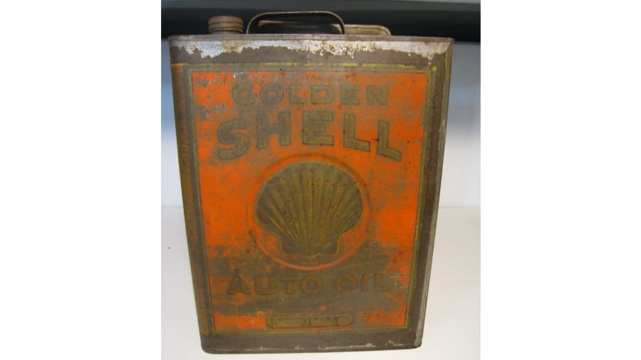 Golden Shell Pecton Auto Oil 1 Gallon Oil Can at Kissimmee 2016 as Z262 ...