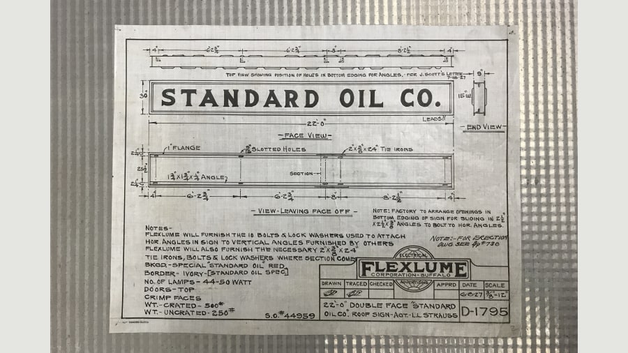 Standard Oil Blue Print And Pure Oil Letters at Kissimmee 2018 as Z62 ...