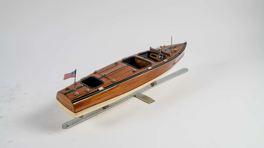 Triple Cockpit Wood Boat Model at Kissimmee 2022 as Z343 - Mecum Auctions