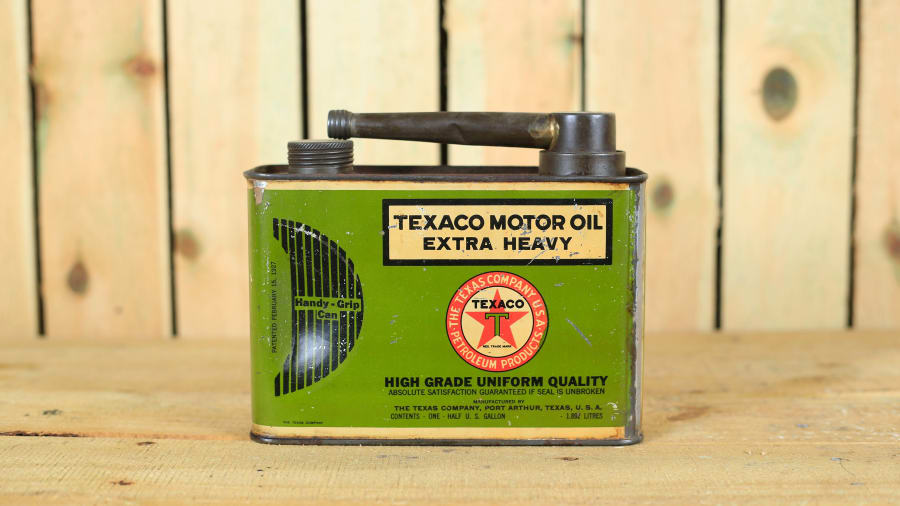 Texaco Motor Oil 1/2-gallon Can 8x7x3 at Kissimmee Road Art 2019 as ...