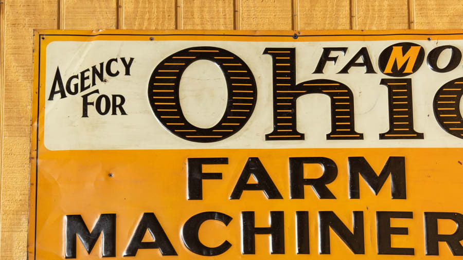 Famous Ohio Single-Sided Embossed Tin Sign at Gone Farmin' Spring ...