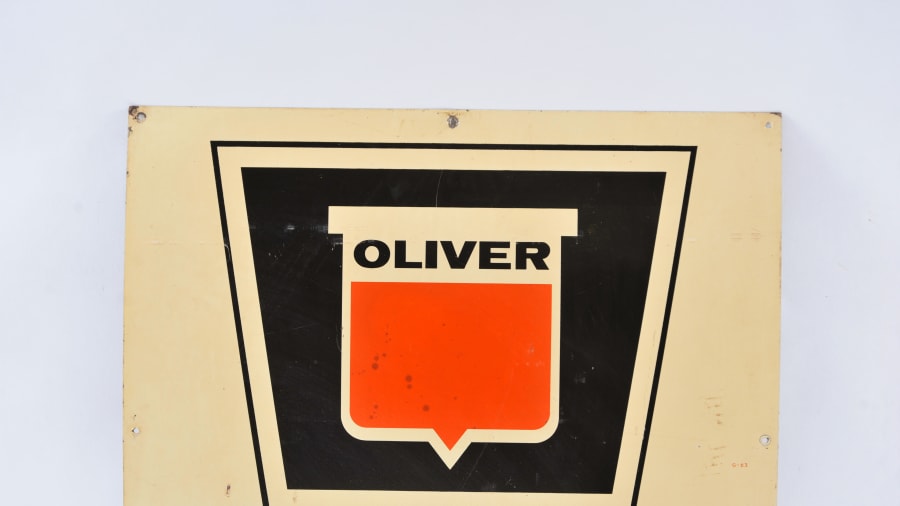 1960s Oliver Single-Sided Tin Sign 24x24 at Gone Farmin' Fall Premier ...
