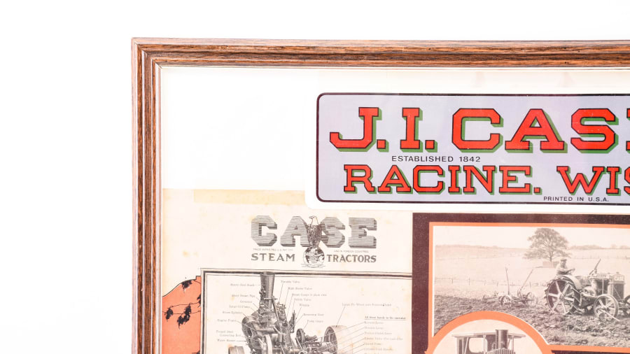 J.I. Case Racine Wi Framed Paper Advertisement 25x19 at Gone Farmin ...