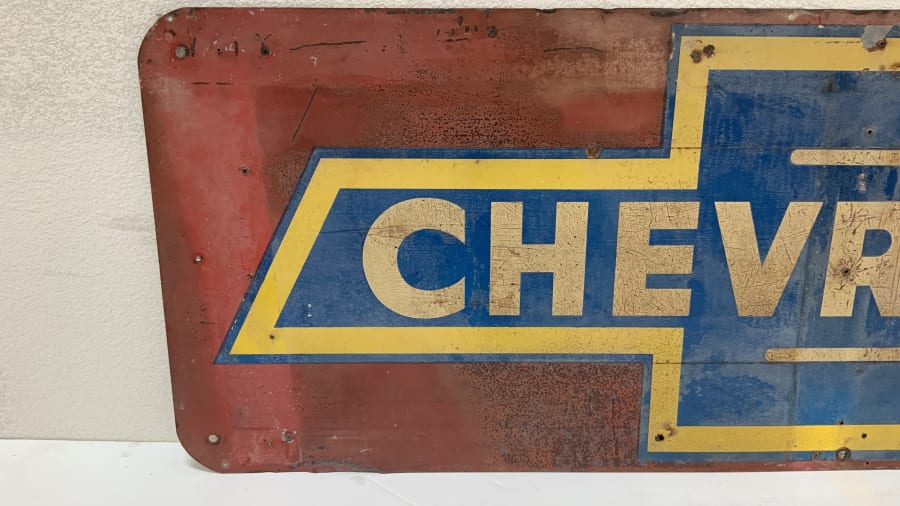 1950s Chevrolet Tin Sign, Single-Sided 72x24 at Las Vegas 2019 as H63 ...