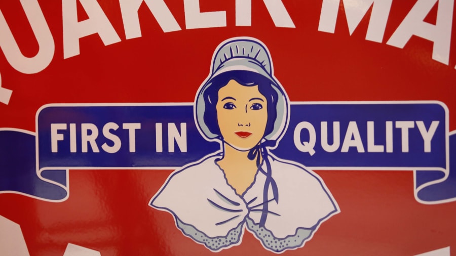 Quaker Maid Milk Porcelain Sign at The Eddie Vannoy Collection 2020 as ...