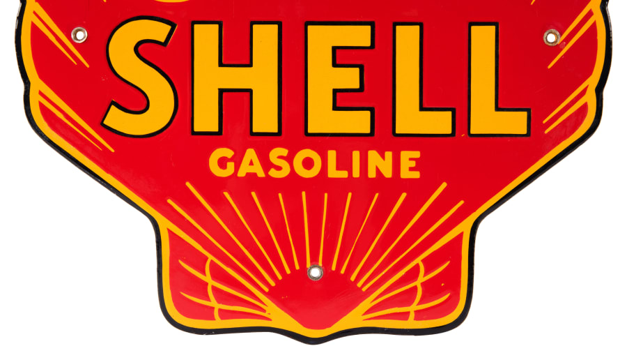 Super Shell Gasoline Pp Sign SSP 12x12.25 at The Road Art Collection ...