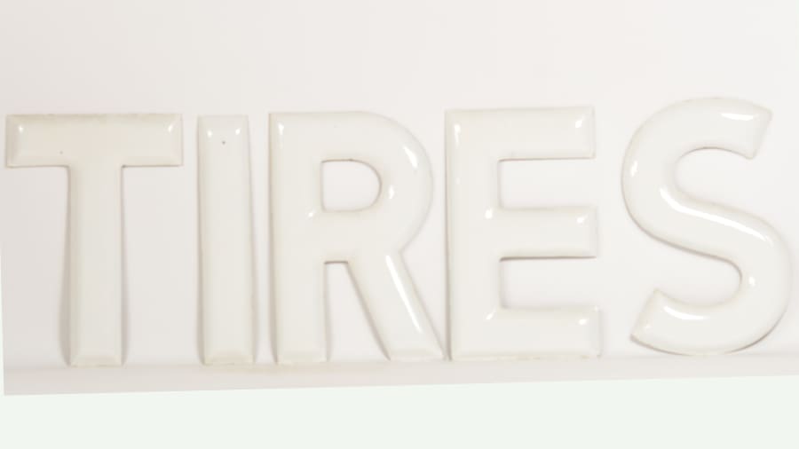 Goodyear Tires Porcelain Letters Tires Only at Indy Road Art 2017 as ...