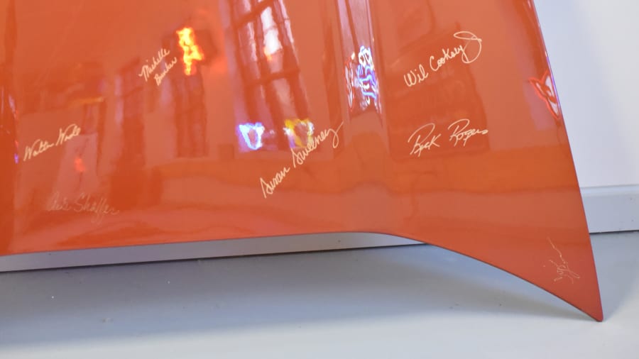 Corvette Hood Signed at Indy Road Art 2017 as H178 - Mecum Auctions