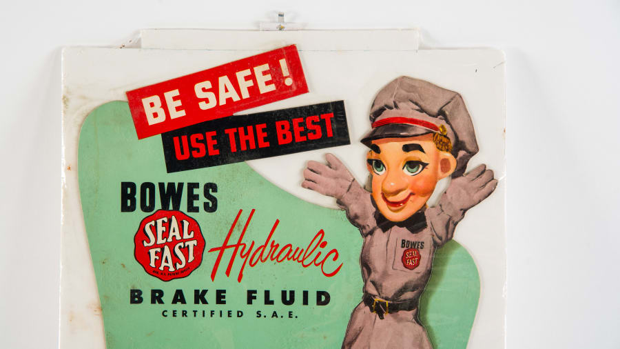 Bowe's Seal Fast Hydraulic Brake Fluid Sign at The Road Art Collection ...