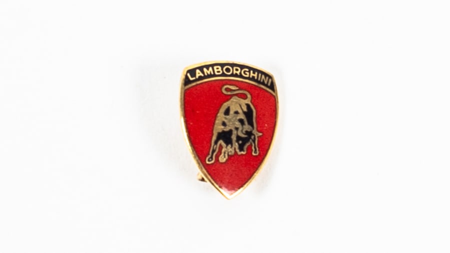 1960s Lamborghini Enamel Pin at Indy Road Art 2020 as H25 - Mecum Auctions