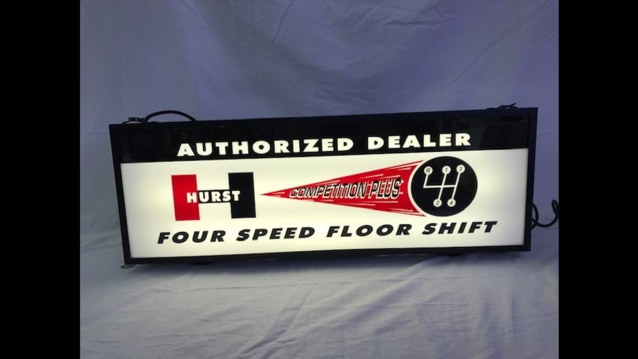 Hurst 4 Speed Shifter Single-Sided Light-Up Sign at Indy Road Art 2020 ...