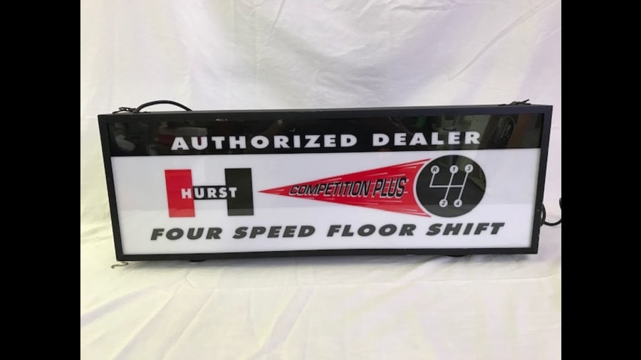 Hurst 4 Speed Shifter Single-Sided Light-Up Sign at Indy Road Art 2020 ...