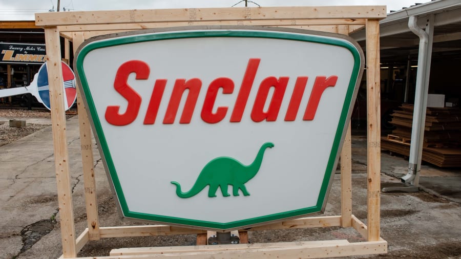 Sinclair Double-Sided Sign at Indy Road Art 2021 as M511 - Mecum Auctions