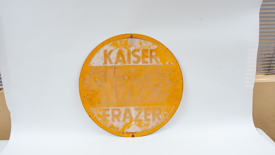 Kaiser Tin Sign at Indy Road Art 2021 as M589 - Mecum Auctions