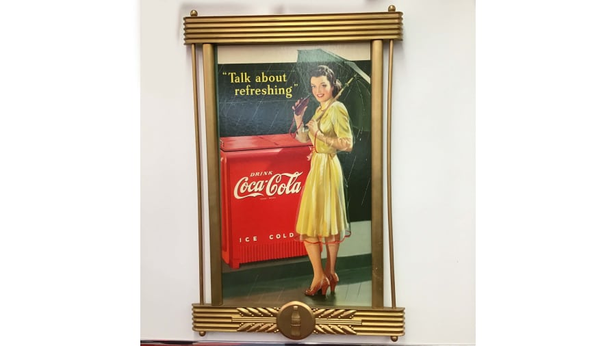Coca-Cola Lithograph In Original Kay Frame at Indy Road Art 2021 as Q55 ...