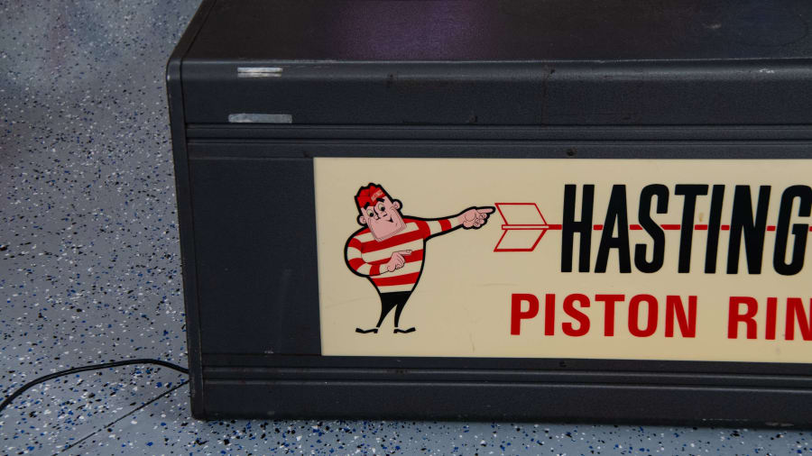 Hastings Piston Rings Single-Sided Light-Up Sign at Indy Road Art 2022 ...