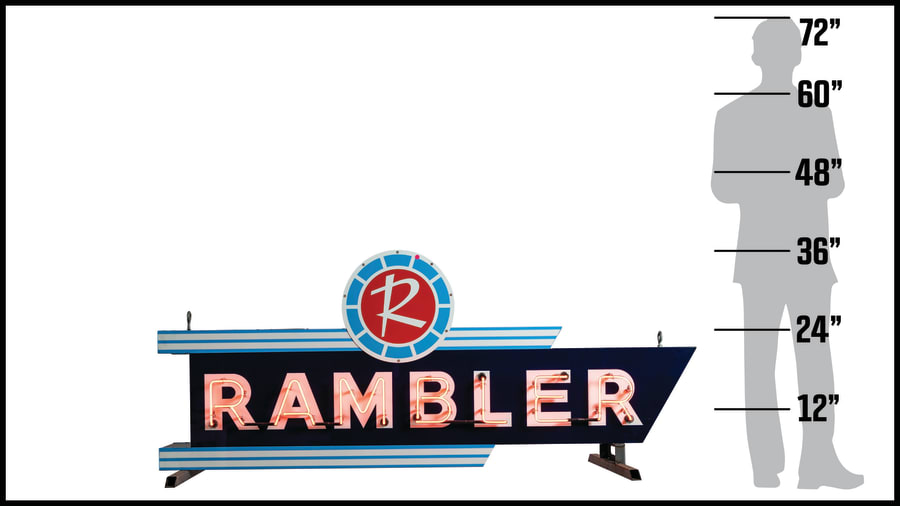 Rambler Double-Sided Neon Sign at Indy 2022 as Z803 - Mecum Auctions